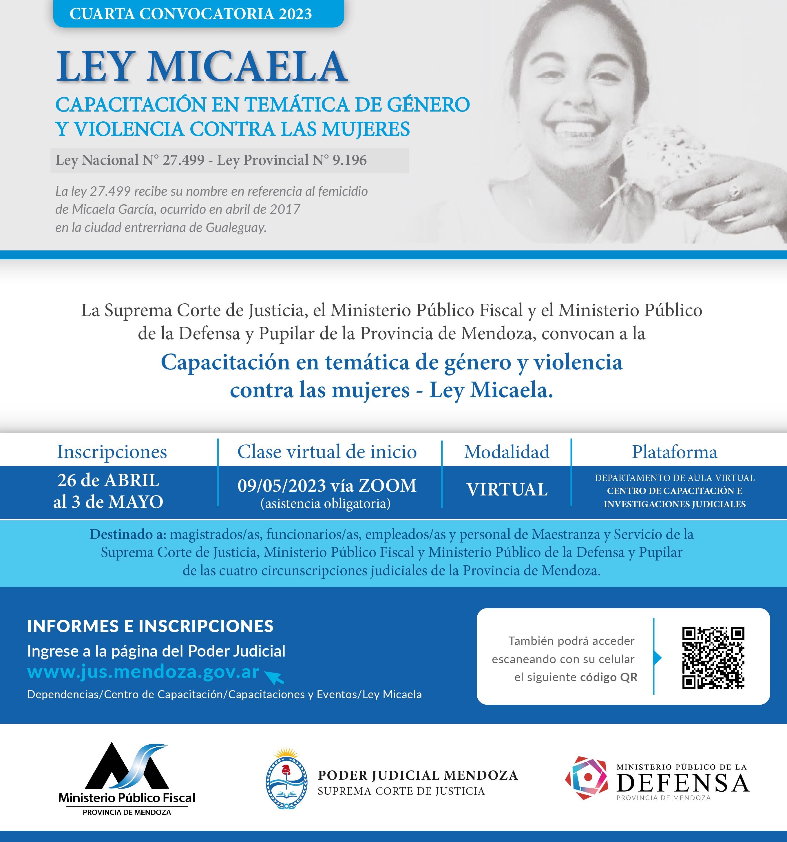 Ley Micaela - Poder Judicial Mendoza